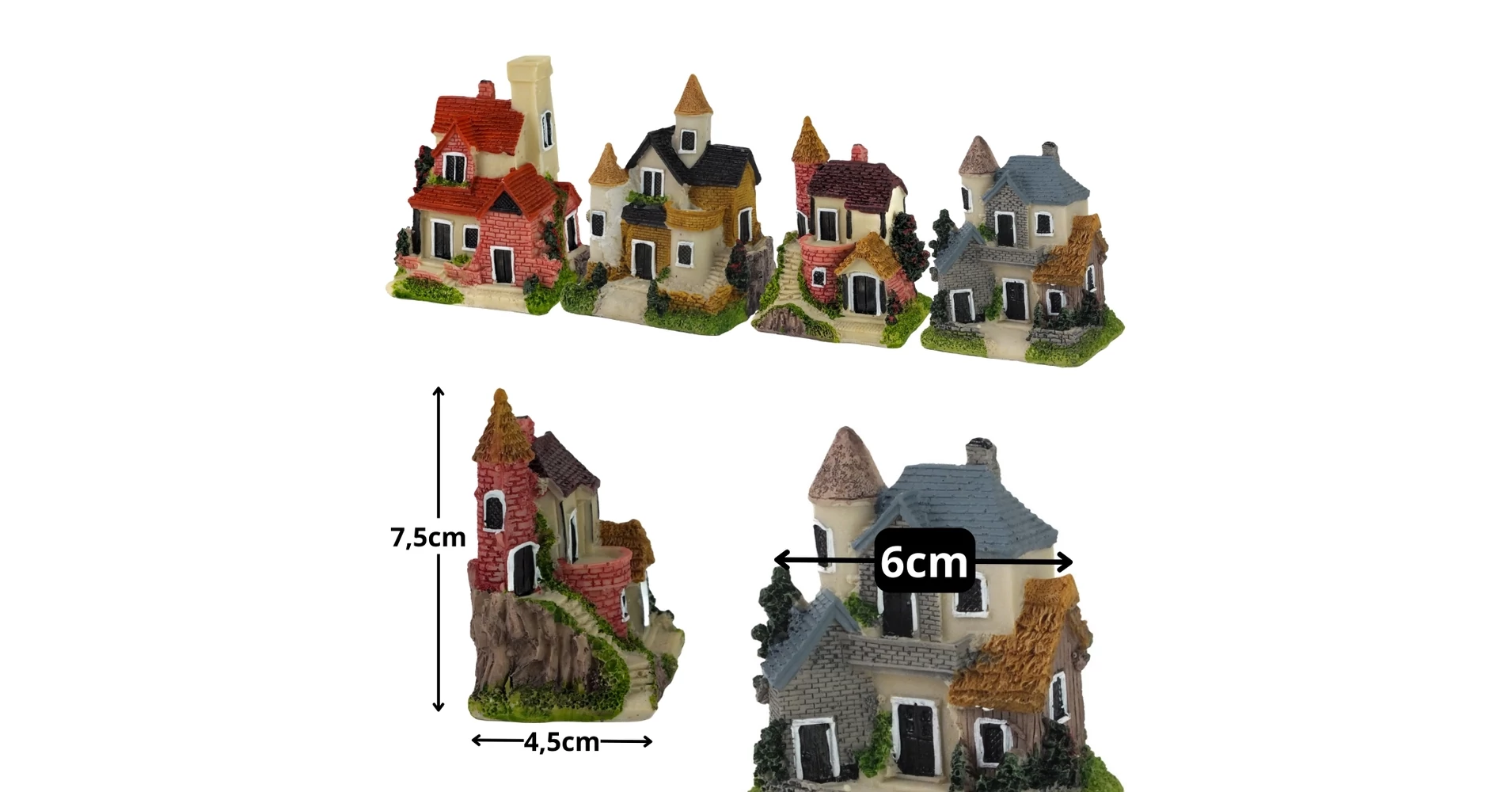 Nemesi kastély 6x4,5x7,5cm
