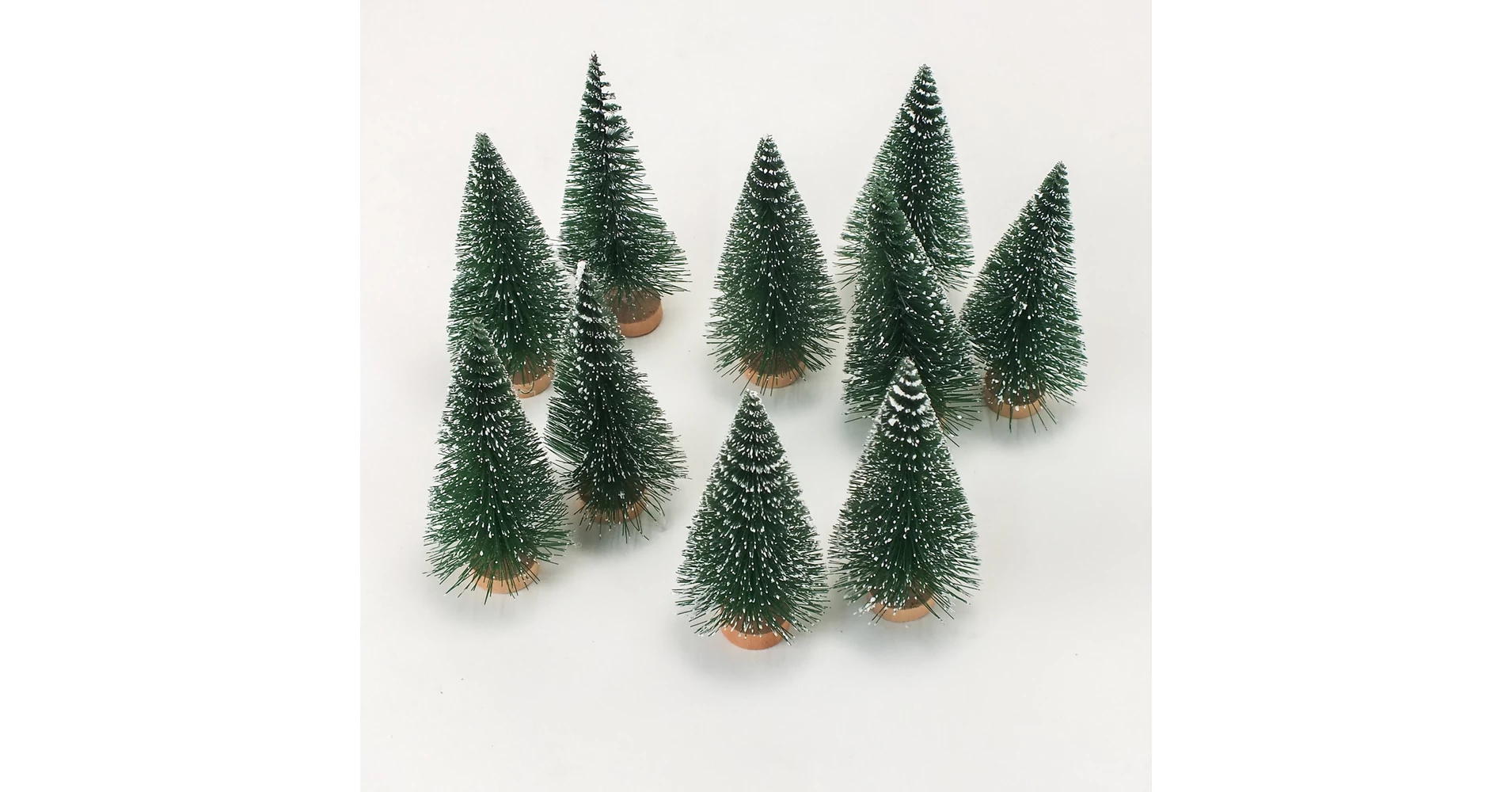 Dekor fenyőfa zöld 10cm 10db/csomag