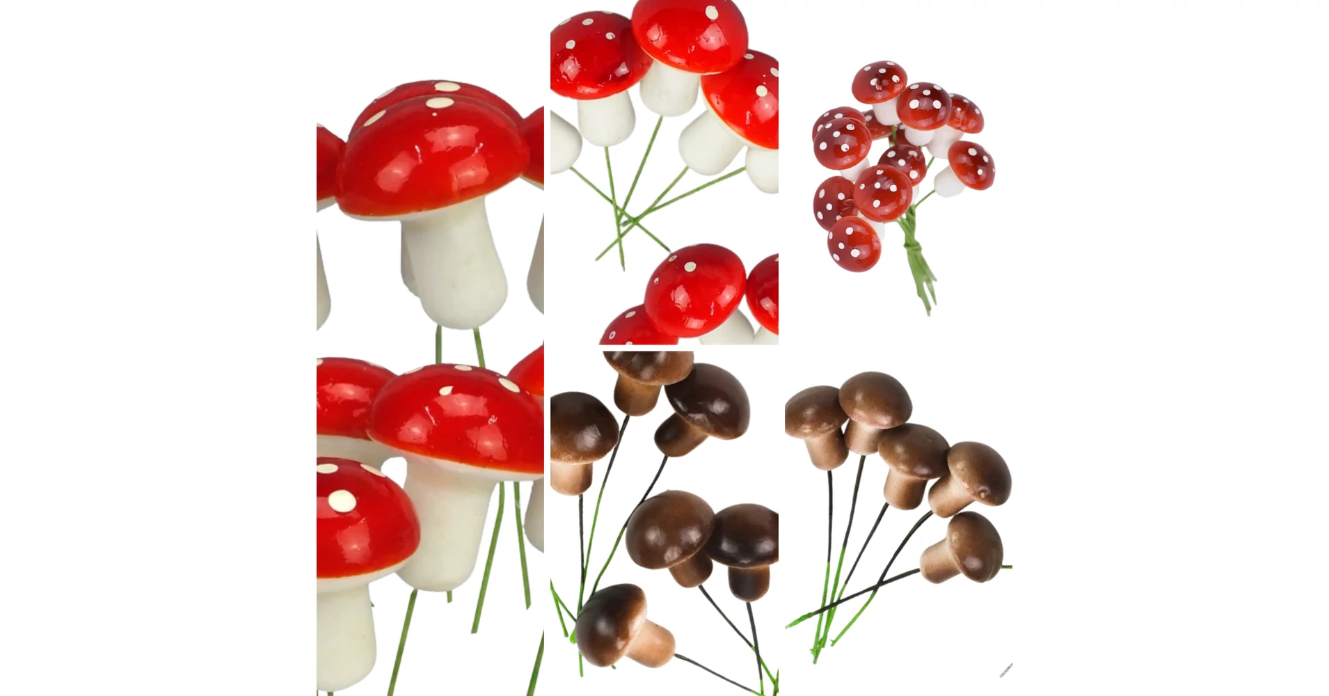 Gomba pick, több szín és méret