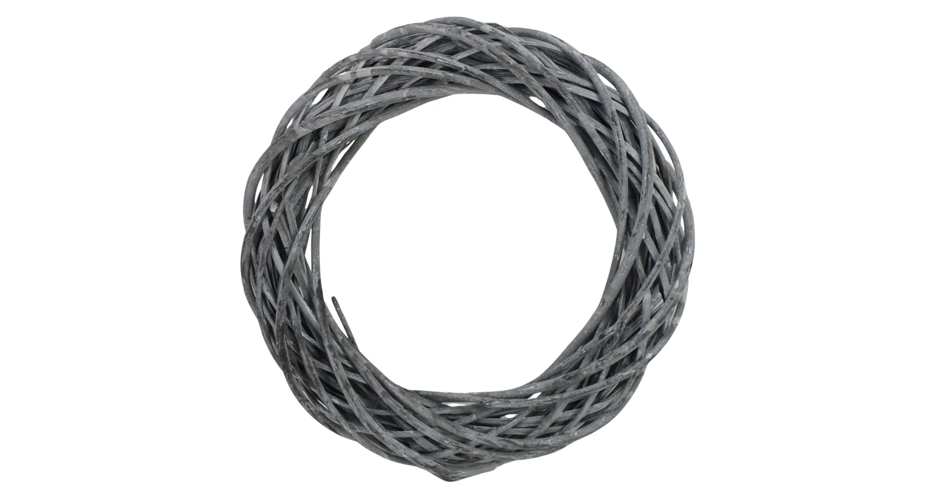 Vessző koszorú szürke 30cm
