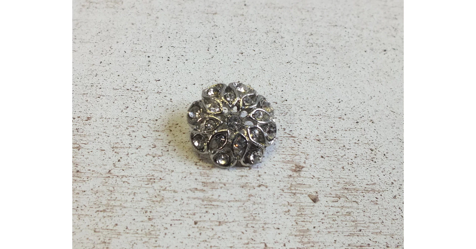 Strasszos gomb 21mm